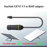 China Starlink Gen3 Mini Ethernet Adapter 25CM Waterproof RJ45 Coupler Extension Cable for sale