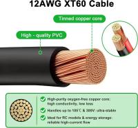 China 100cm 12 AWG XT60 Panel Mount Cable XT90 Male to Female Cable Solar Generator / LiPo Battery / FPV Drone Adapter for sale
