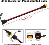 China 100cm 12 AWG XT60 Panel Mount Cable XT90 Male to Female Cable Solar Generator / LiPo Battery / FPV Drone Adapter for sale