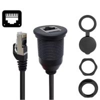 China Cat6 Ethernet Waterproof RJ45 Network Male to Female Extension Cable 1 Meter for sale