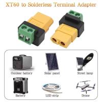 China XT60 2-Pin Screw Terminal Adapter Solderless Charging Connector for Drone FPV Balance Charger for sale