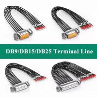China DB15/DB9/DB25 Connector Cable with Number Tube 26AWG 15Pin Serial Port Dual Shielded Wire for sale