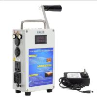 China Hand Crank Generator USB Phone Charger Fire Starter Power Pack 110V 220V 160W Emergency Power Station for sale