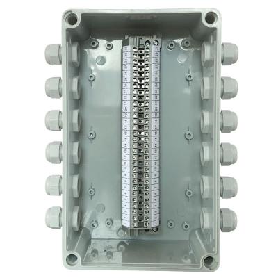 China Electrical Enclosure Conduit Junction Box 250*150*200mm with UK2.5B Din Rail Terminal Blocks for sale