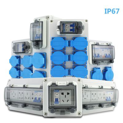 China Outdoor Power Outlet Socket Plastic Switch Distribution Box Waterproof Customization for sale