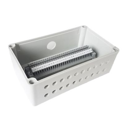 China Electrical Enclosure Project Case Junction Box 250*150*200mm UK2.5B Terminal Blocks Kit 1 in 20 out for sale