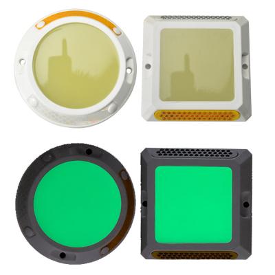China Plastic Self-luminescent Fluorescent Deck Lights Pathway Driveway Light Outdoor Garden Ground Lamp for sale