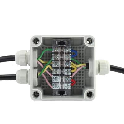 China 100*100*75mm Pastic Electrical Enclosure Cable Junction Box Connectors Assembled Waterproof for sale