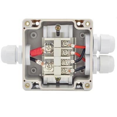 China Lighting Cable Wiring Project Junction Box 83*81*56mm Plastic Enclosure with Connectors Waterproof for sale
