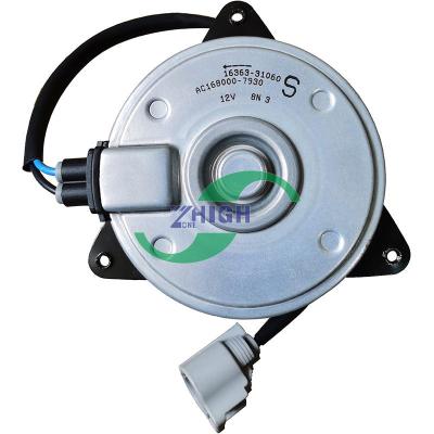 China Radiator Cooling Fan Motor  168000-7930 16363-31060 TOYOTA  VELL,ANH2#,ATH20,GGH2# ESTIMA ACR5#,GSR5# LEXUS GS30/35/43/460 GRS19# for sale