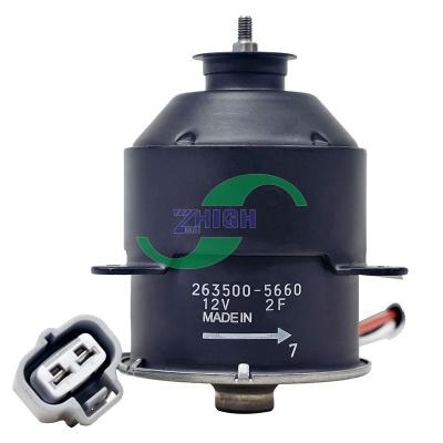 China Radiator Cooling Fan Motor 263500-5660 16363-31080 for Toyota CAMRY Daihatsu for sale