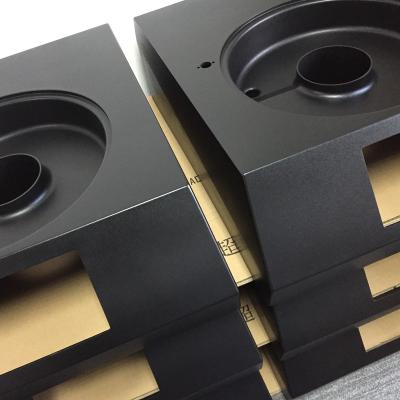 China Medical Device Reaction Injection Molded Parts With Texture Black Painting for sale