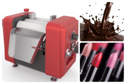 China Nano Ceramic Three Roll Mill 50mm Roller Diameter 0-500 RPM for Cosmetics Materials for sale