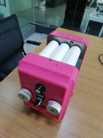 China Single Handle Three Roll Mill 50mm Diameter 150mm Length Horizontal Roller Mill for Electronic Industry for sale