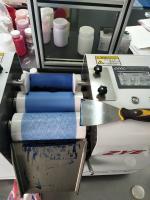 China Touch Screen Three Roll Mill 80mm Roller Diameter 20L/H Throughput for Paint Ink Pigment for sale