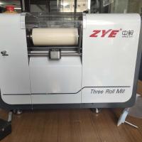 China Pigment Lab Triple Roller Mill Grinding Machine Touch Screen 500RPM Ceramic for sale