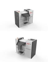 China Electronic Three Roll Mill 80mm 20L / Hour Touch Screen Triple Roller Milling Machine for sale