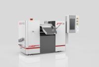 China 80mm AI2O3 Triple Roller Mill Grinder Touch Screen Electrinic Control Servo Motor for sale
