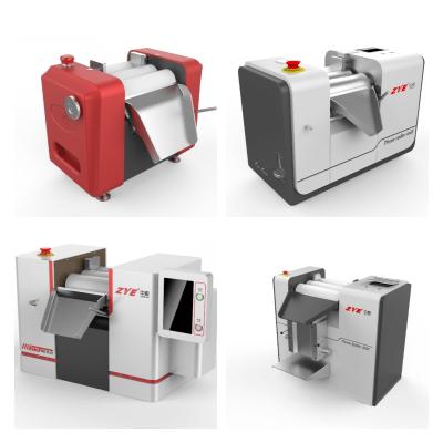 China Servo Motor Paint Cosmetic Three Roll Mill Laboratory Grinding Machine 20L/H for sale
