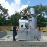 China Smokeless Poultry Waste Incinerator with Chimney Core Components and 750L/H Capacity for sale