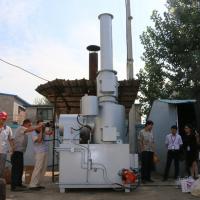 China 2300 kg Weight 10-500 kg/hr Smokeless Incinerator For Hospital Waste Disposal Machinery for sale
