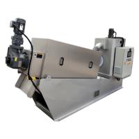 China SUS304/316 Cassava Vinasse Coconut Palm Oil Sludge Filter Screw Press Dewatering Machine for sale