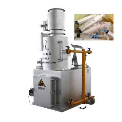 China Smokeless Solid Rubber Leather Hospital Waste Incinerator for Environmental Protection for sale