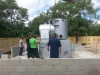 China 2-13 Tons Plastic Crematorium Recycling Plant Incinerator with Gas Diesel Oil Burner for sale