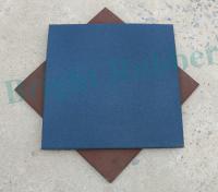 China Fitness Composite Rubber Paver Tile Commercial Shock Absorption Mat for sale