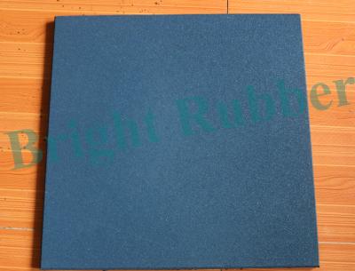 China Fitness Composite Rubber Paver Tile Commercial Shock Absorption Mat for sale