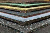 China Outdoor Gym Rubber Flooring Mat Tiles Anti Microbial 500x500mm for sale