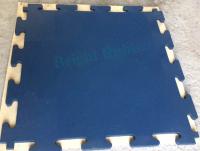 China Customized Anti Slip Rubber Paver Tile Interlocking Gym Rubber Mats Flooring 1mx1m for sale