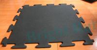 China Customized Anti Slip Rubber Paver Tile Interlocking Gym Rubber Mats Flooring 1mx1m for sale