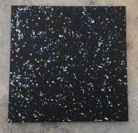 China High Density Rubber Garage Floor Tile Moulded Recycled Gym Flooring Mats for sale