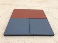 China High Density Rubber Garage Floor Tile Moulded Recycled Gym Flooring Mats for sale