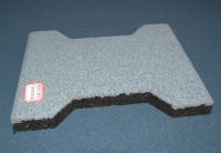 China Outdoor Dog Bone Shape Recycled Rubber Paver Tile Customized Flooring for sale