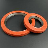 China PTFE Lip Rubber Oil Seals Orange Color Bonded For Auto Engines for sale