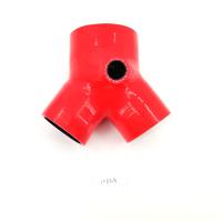 China Blue Color ID48mm High Temperature Rubber Tubing 100mm 200mm Length for sale