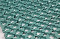 China ISO9001 Green Rubber Anti Slip Pads Interlocking Rubber Floor Tiles 12mm for sale