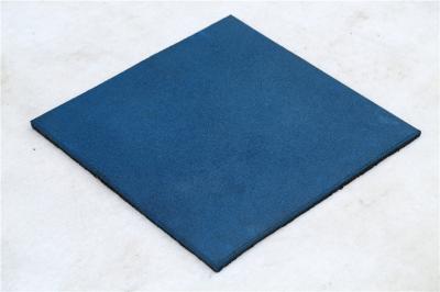 China 1mx1m Rubber Paver Tile Recycled Rubber Garden Tiles Basketball Court for sale