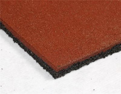 China EPDM High Safety Rubber Paver Tile Red Outdoor OEM Welcome for sale