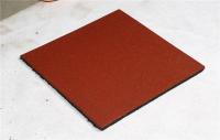 China 500x500mm Rubber Paver Tile Outdoor Rubber Patio Squares 10mm Thick for sale