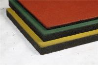 China 500x500mm Rubber Paver Tile Outdoor Rubber Patio Squares 10mm Thick for sale