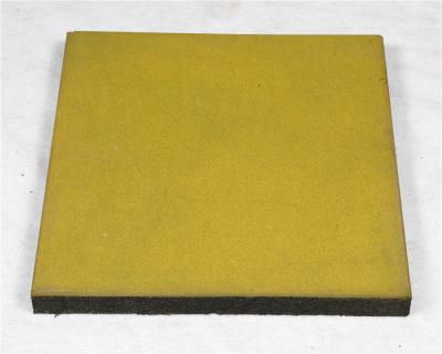 China 500x500mm Rubber Paver Tile Outdoor Rubber Patio Squares 10mm Thick for sale