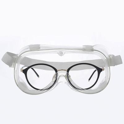 China Industrial Enclosed Medical Safety Glasses Eye Protective Safety Anti Fog Dust Splash for sale