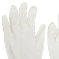 China Anti Bacterial Disposable Protective Gloves , Non Latex Disposable Gloves With Rolled Rim for sale