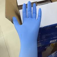 China Nitrile Disposable Protective Gloves Hand Protection With ESD Polyester Stripe for sale