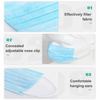 China FDA CE Qualified Disposable Medical Surgical Mask 3 Ply Medical Materials for sale