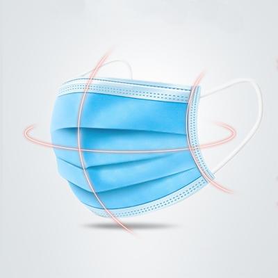 China 3 Ply Disposable Medical Surgical Mask Non Woven Protect Against Particles for sale