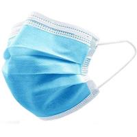 China Eco - Friendly Disposable Non Woven Face Mask 3 Ply High Filtration Efficiency for sale